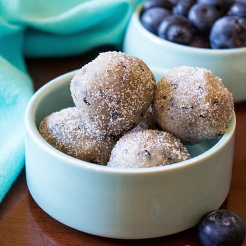 Blueberry Donut Holes (Keto, Paleo, Vegan) – Pretty Pies