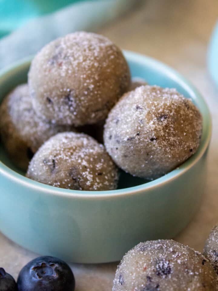 Blueberry Donut Holes (Keto, Paleo, Vegan) – Pretty Pies