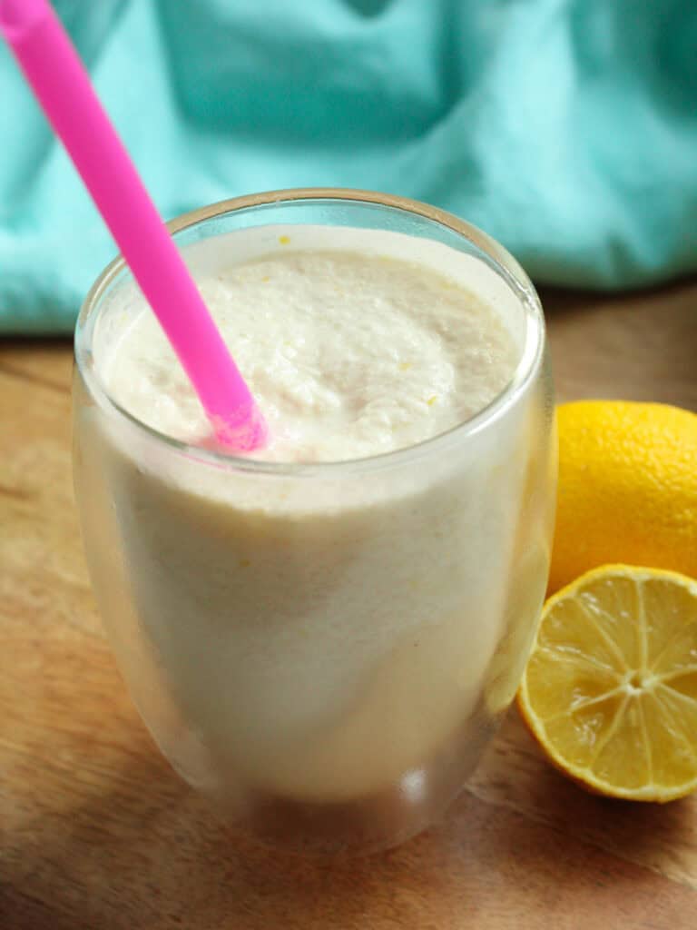 Easy Healthy Frosted Lemonade (Dairy-Free, Sugar-Free) – Pretty Pies